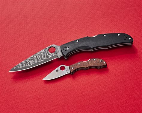 Spyderco Endura 4 Folding Knife 38 Vg10 Core Damascus Plain Blade