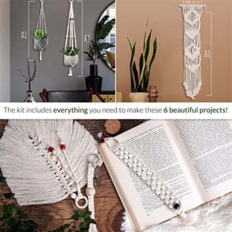 Migo Creates Macrame Kits For Adults Beginners Diy Macrame Kit With 126pcs Macrame Supplies And