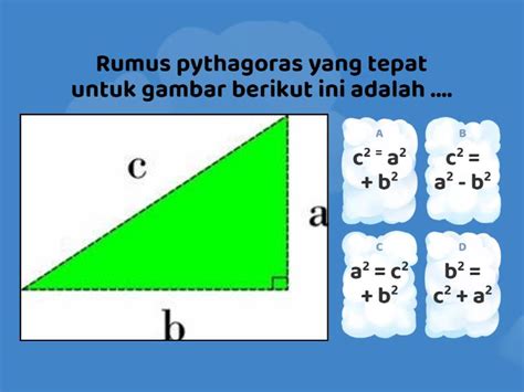 Matematika Kelas 8 Teorema Pythagoras Quiz