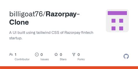 Github Billigoat76razorpay Clone A Ui Built Using Taiilwind Css Of Razorpay Fintech Startup