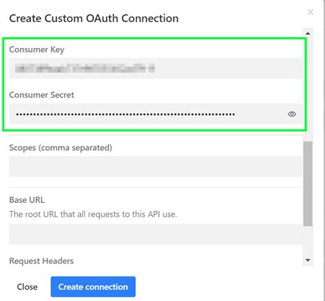 how to connect to an oauth 1 0 api in airtable