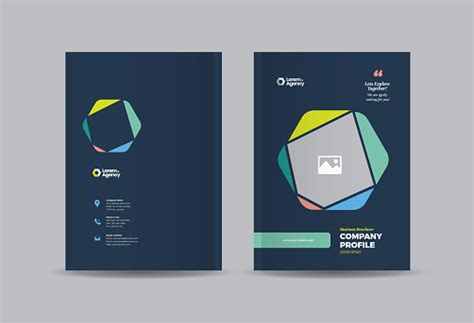 비즈니스 브로셔 커버 디자인 또는 연간 보고서 및 회사 프로필 표지 또는 소책자 및 카탈로그 커버 0명에 대한 스톡 벡터 아트