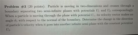 Solved Problem Points Particle Is Moving In Chegg