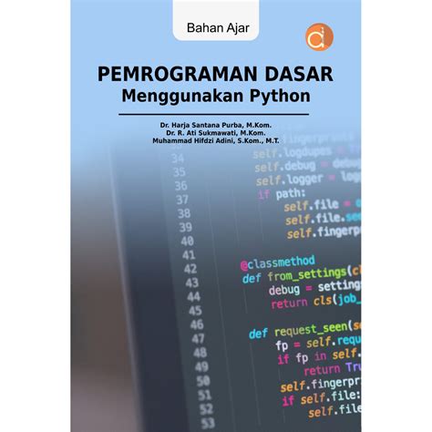 Jual Buku Pemrograman Dasar Menggunakan Python Harja Santana Shopee