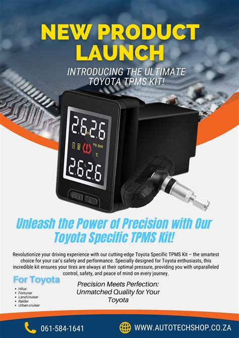 Autosense Toyota Specific 4 Sensor Internal Tpms Kit Autotechshop
