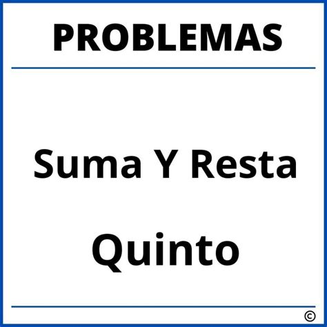 Problemas De Suma Para Cuarto Grado De Primaria Pdf