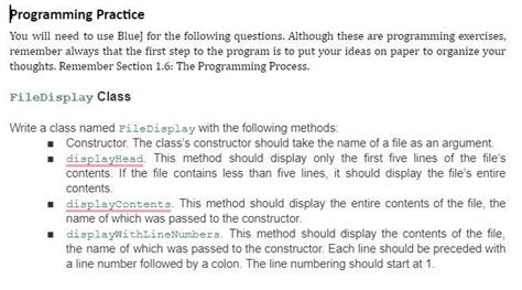Solved Programming Practice You Will Need To Use Blue For