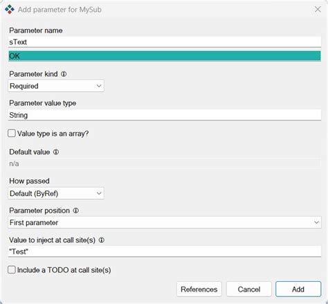 Add Remove Re Order Parameters And Update Corresponding Arguments