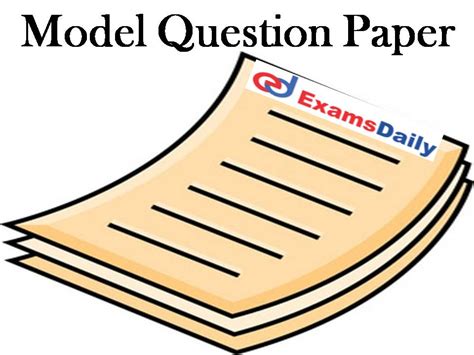 Model Question Paper Download Previous Year Questions Pdf