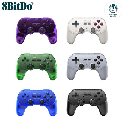 8bitdo Pro 2 Bluetooth Gamepad Hall Effect Joysticks Wireless Controller Compatible With