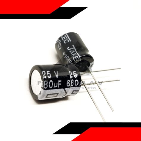 2pcs 680uf 25v Capacitor Electrolytic Capacitor Low Leakage Current 20 40C 85C Long Life