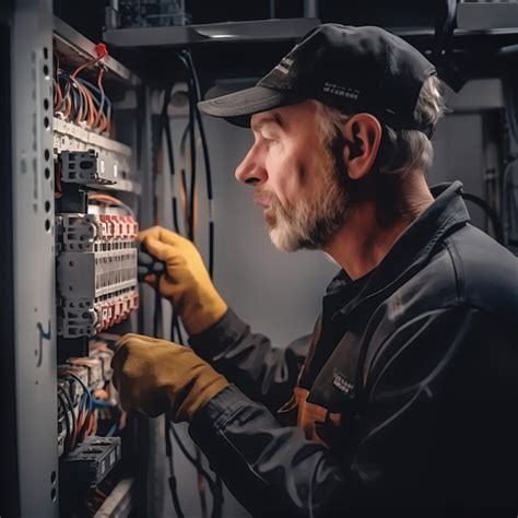 Premium Ai Image A Man Working As An Electrician While Assembling Contactors In An Electrical