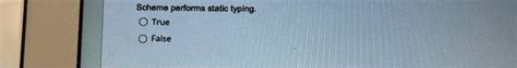 Solved Rnscheme Performs Static Typing True