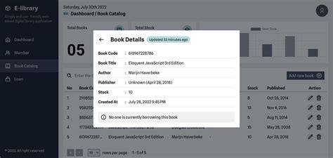 E Library Management System Nodejs By Febriadj Codester