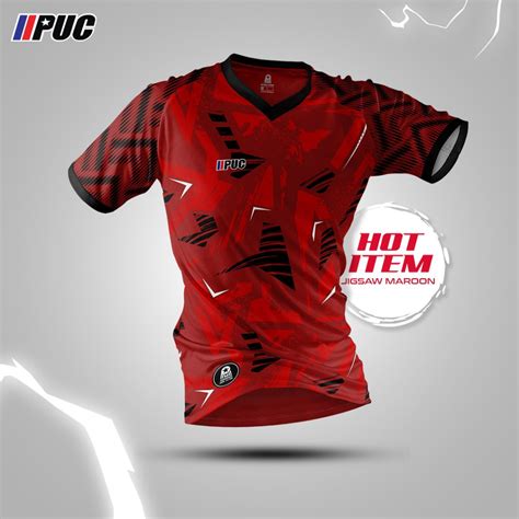 New Arrival Jersi Jigsaw Maroon Puc Sport Shopee Malaysia