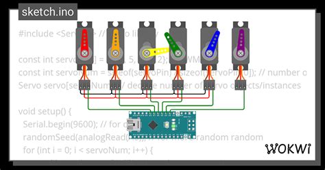 Robot Arm With Led Blink Warning Before It Moves And Button Robotics