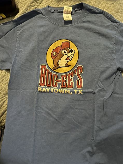 Buc Ees Beaver Baytown Blue Logo T Shirt Suze Small … Gem
