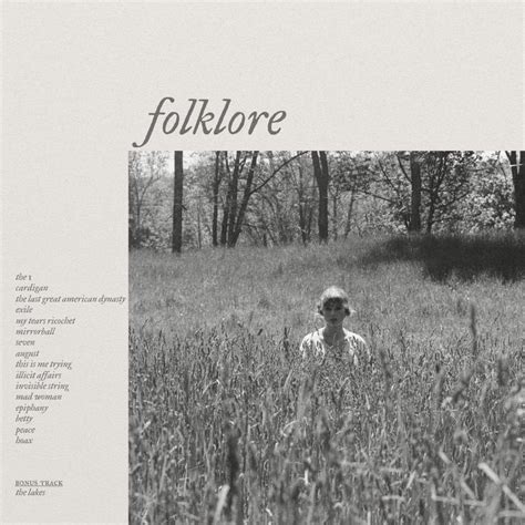 Folklore Album Cover In The Style Of Midnights Folklore Album Cover
