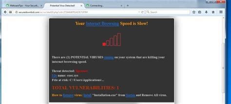 Remove Your Internet Browsing Speed Is Slow Virus Guide
