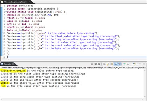 Type Casting In Java Widening And Narrowing