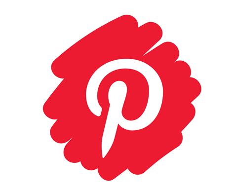 Pinterest Social Media Icon Symbol Logo Vector Illustration 8385749