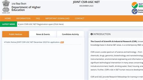 Csir Ugc Net Dec 2023 Direct Link Here
