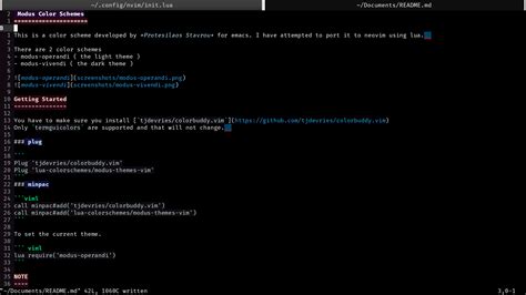 I Ported A Color Scheme From Emacs Using Lua Rneovim