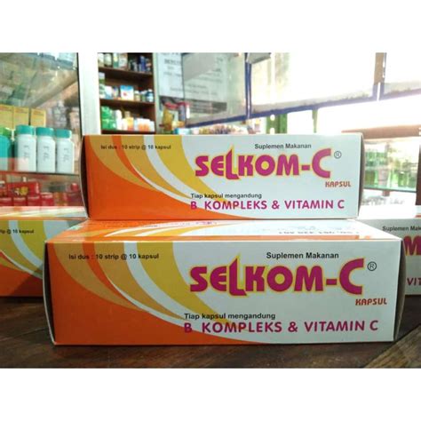 Jual Selcom C 1 Strip Multivitamin Dan Vitamin B Complex Komplit Setara