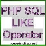 PHP SQL LIKE Operator