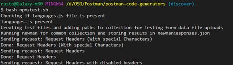 unable to test · issue 416 · postmanlabs postman code generators · github