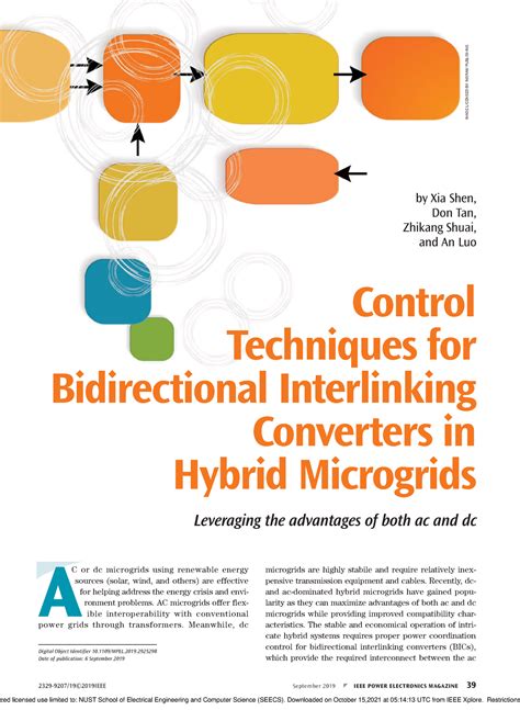 Control Techniques For Bidirectional Interlinking Converters In Hybrid Microgrids Leveraging The