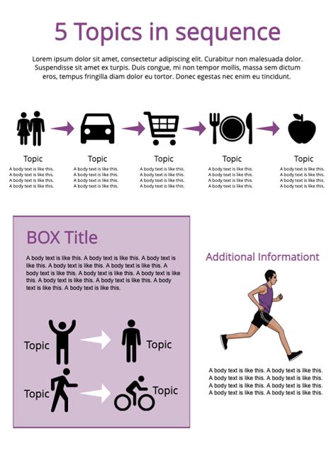 5 Steps Sequency Poster Infographic Templates