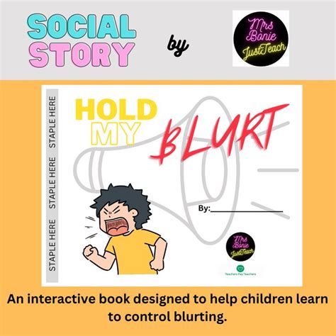 Blurtingshouting In Class Interactive Bookprintable Behavior