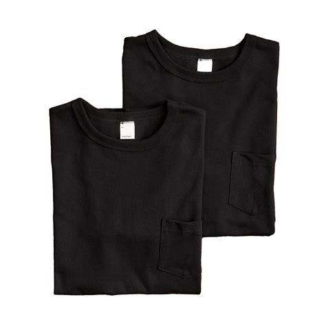 3sixteen Pima Pocket Tee 2 Pack Black