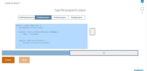 Solved Jump To Level 1 Da Type The Programs Output