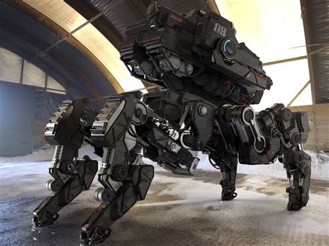 Futuristic Military Robot