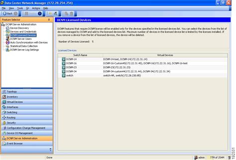 Cisco DCNM Fundamentals Configuration Guide Release Administering DCNM Licensed Devices