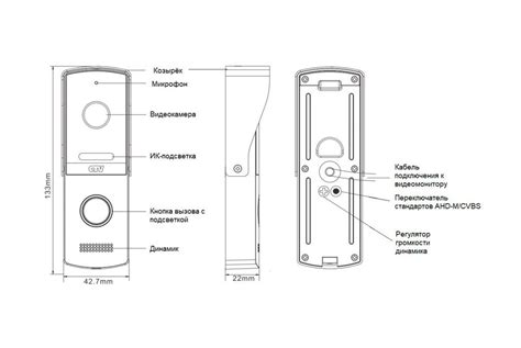 Dvc 414c вызывная панель схема подключения