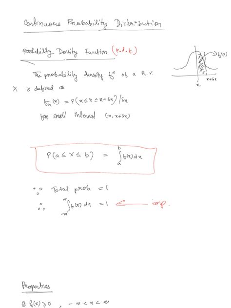 continuous random variable pdf