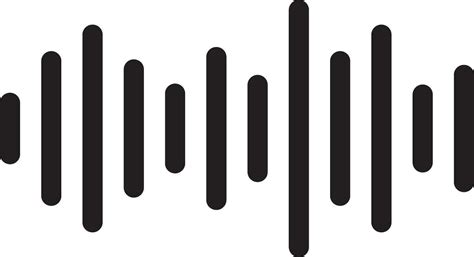 Radio Wave Icon Monochrome Simple Sound Wave Isolated On Equalizer