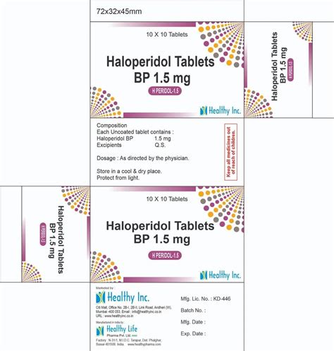 Haloperidol Tablets Ip Packaging Type Box Dose 5 Mg At Rs 337