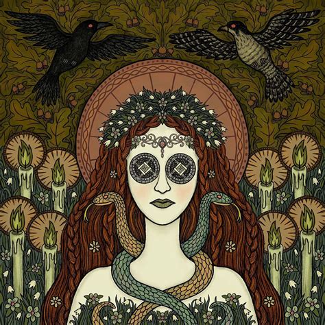 Brigid Pagan Gaelic Goddess Fine Art Giclée Print On Archival