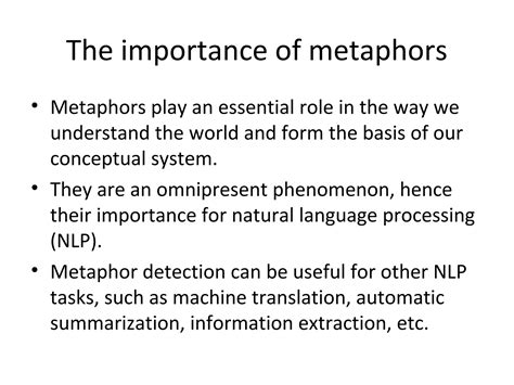 Metaphor Detection Ppt