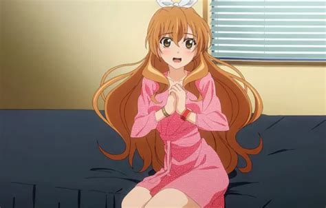 Обои Girl Long Hair Dress Brown Eyes Anime Beautiful Pretty