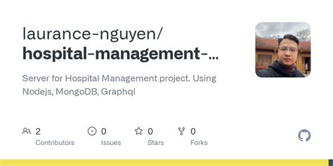 Github Laurance Nguyenhospital Management Backend Server For