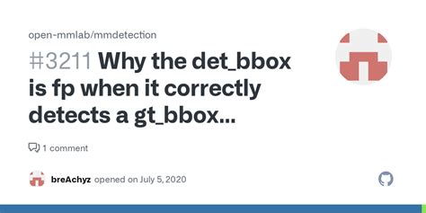 Why The Det Bbox Is Fp When It Correctly Detects A Gt Bbox Covered By A Higher Det Bbox Issue