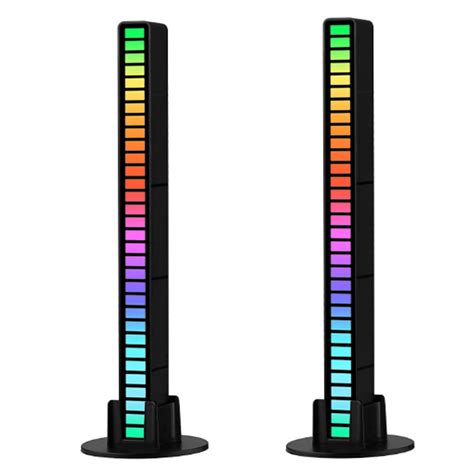 Hibibud 2Pcs RGB Lights Smart RGB Light Bar With Music Sync And Smartphone Control LLight Bar