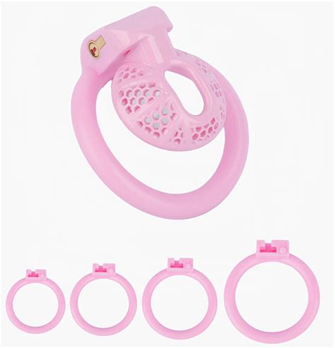Male Chastity Devices Cock Cage Nylon 3d Printed Lightweight Pink Chastity Cagesmall