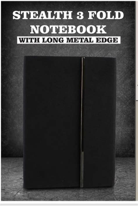 Cardboard Cover Glue Bound B162 Stealth 3 Fold Notebook Size A5 At