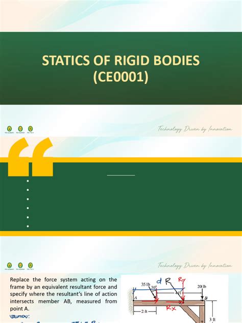 Statics Of Rigid Bodies Review Pdf Force Beam Structure